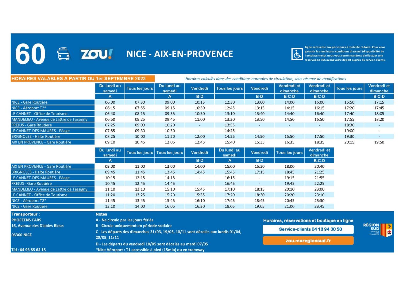 Remise en service de l’arrêt « Fréjus Gare routière » sur la Ligne Express Régionale Aix-en ...